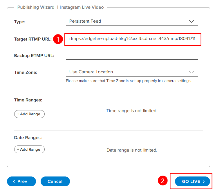 How to publish a Live Event on Instagram – Ozolio Help Center
