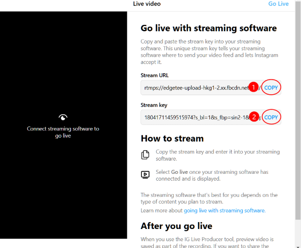 How to publish a Live Event on Instagram – Ozolio Help Center