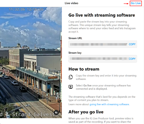 How to publish a Live Event on Instagram – Ozolio Help Center