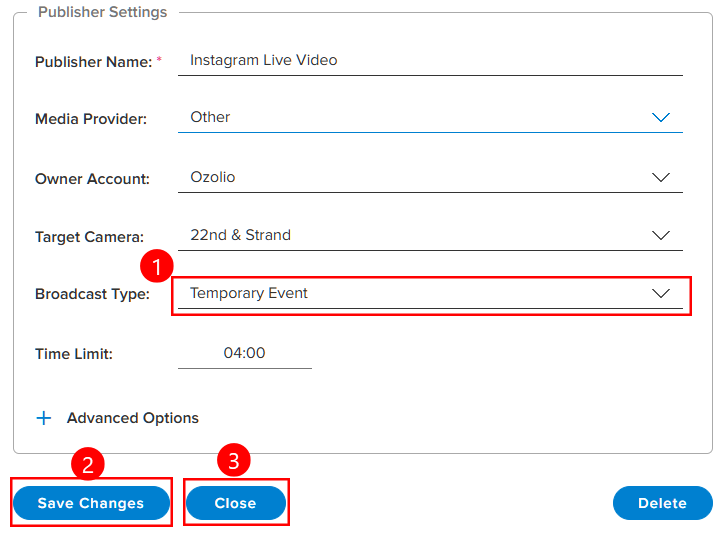 How to publish a Live Event on Instagram – Ozolio Help Center